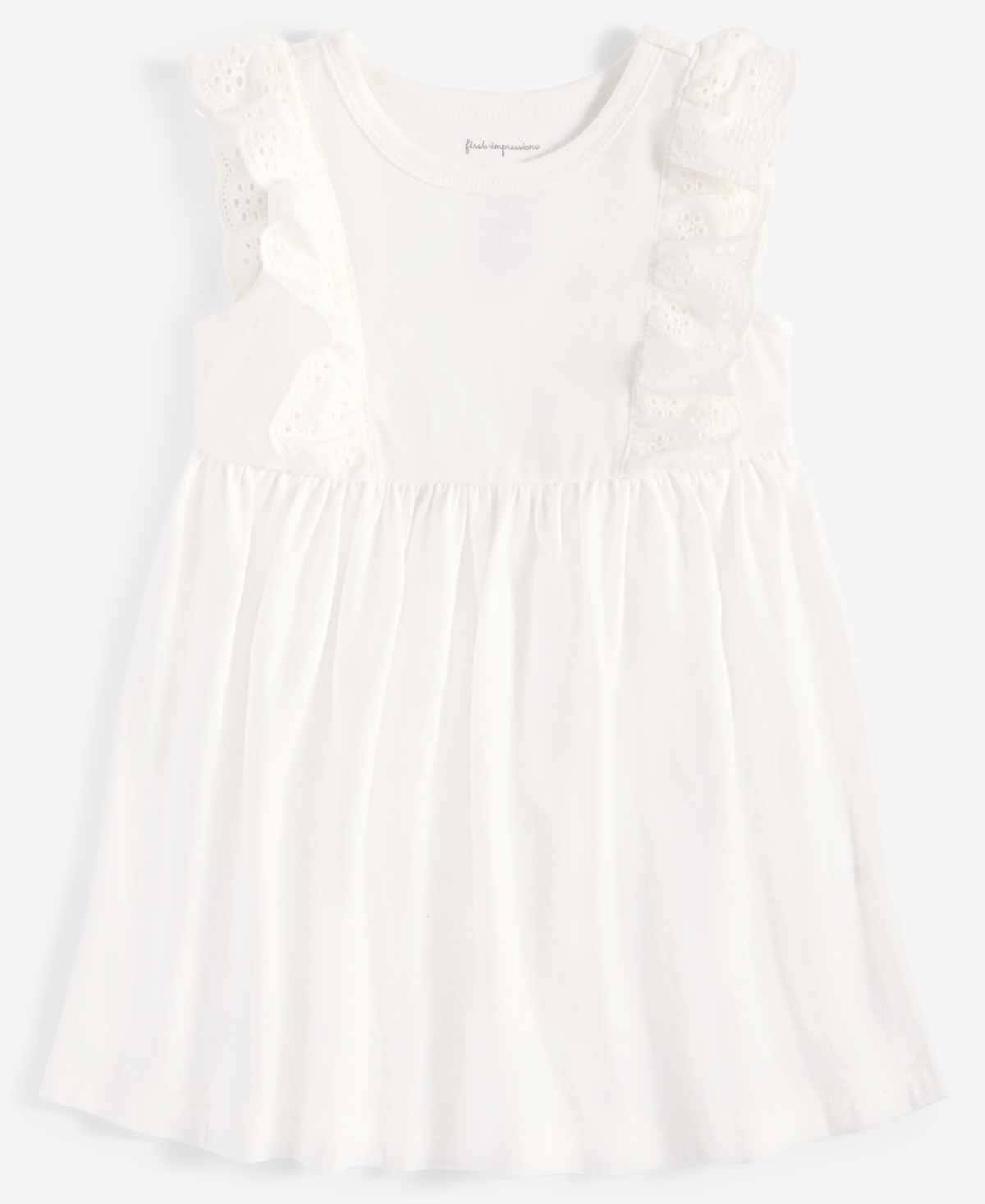 Click here for First Impressions Baby Girls Solid Eyelet-Flutter... prices
