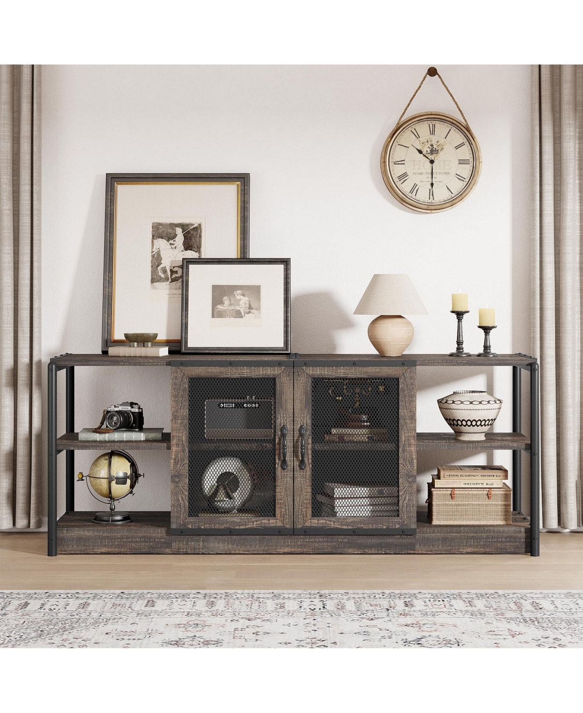 Click here for gaomon Tv Stand for 65+ Inch Tv  Industrial Tv Sta... prices