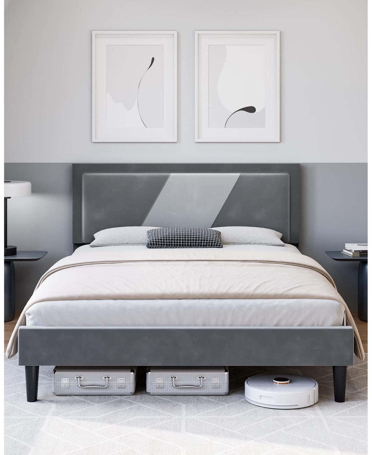 Click here for gaomon Queen Size Bed Frame  with Adjustable Heigh... prices