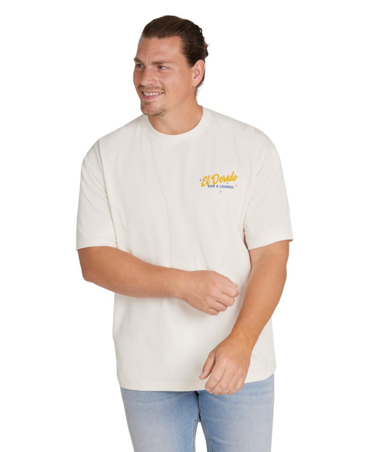 Click here for Johnny Bigg Mens Cocktail Relaxed Fit Tee - Ecru prices