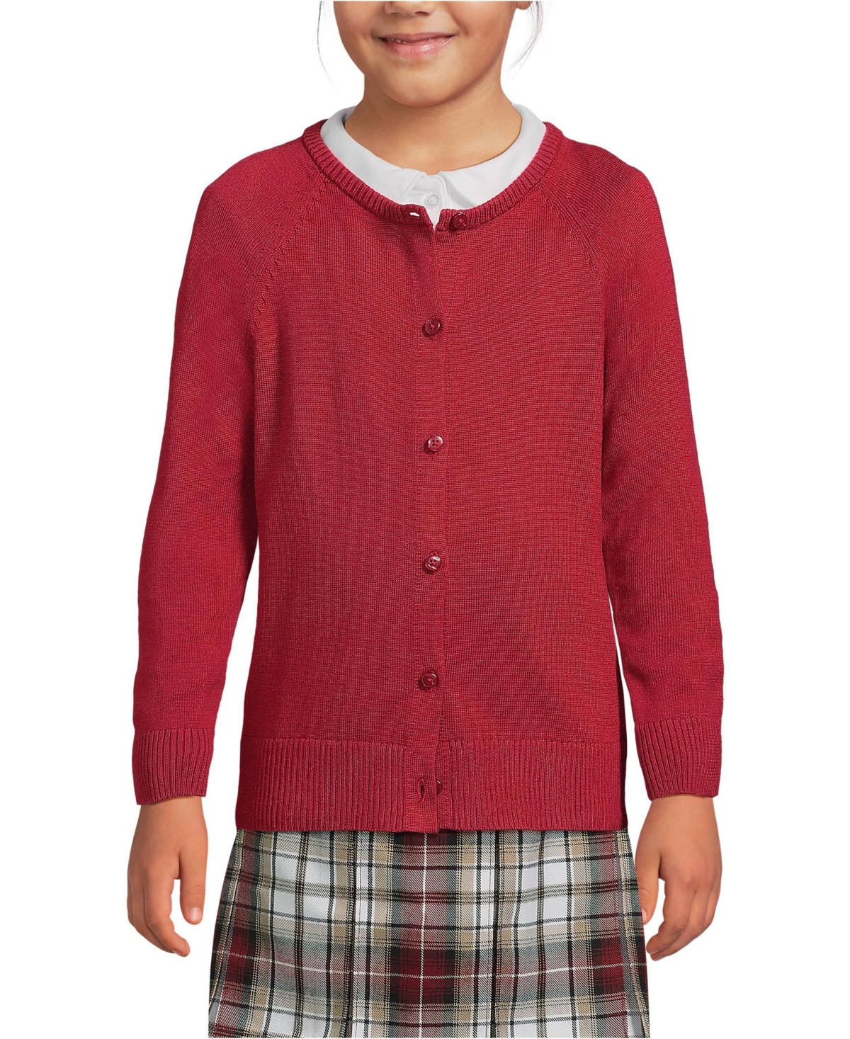 Click here for Lands End Girls School Uniform Cotton Modal Cardig... prices