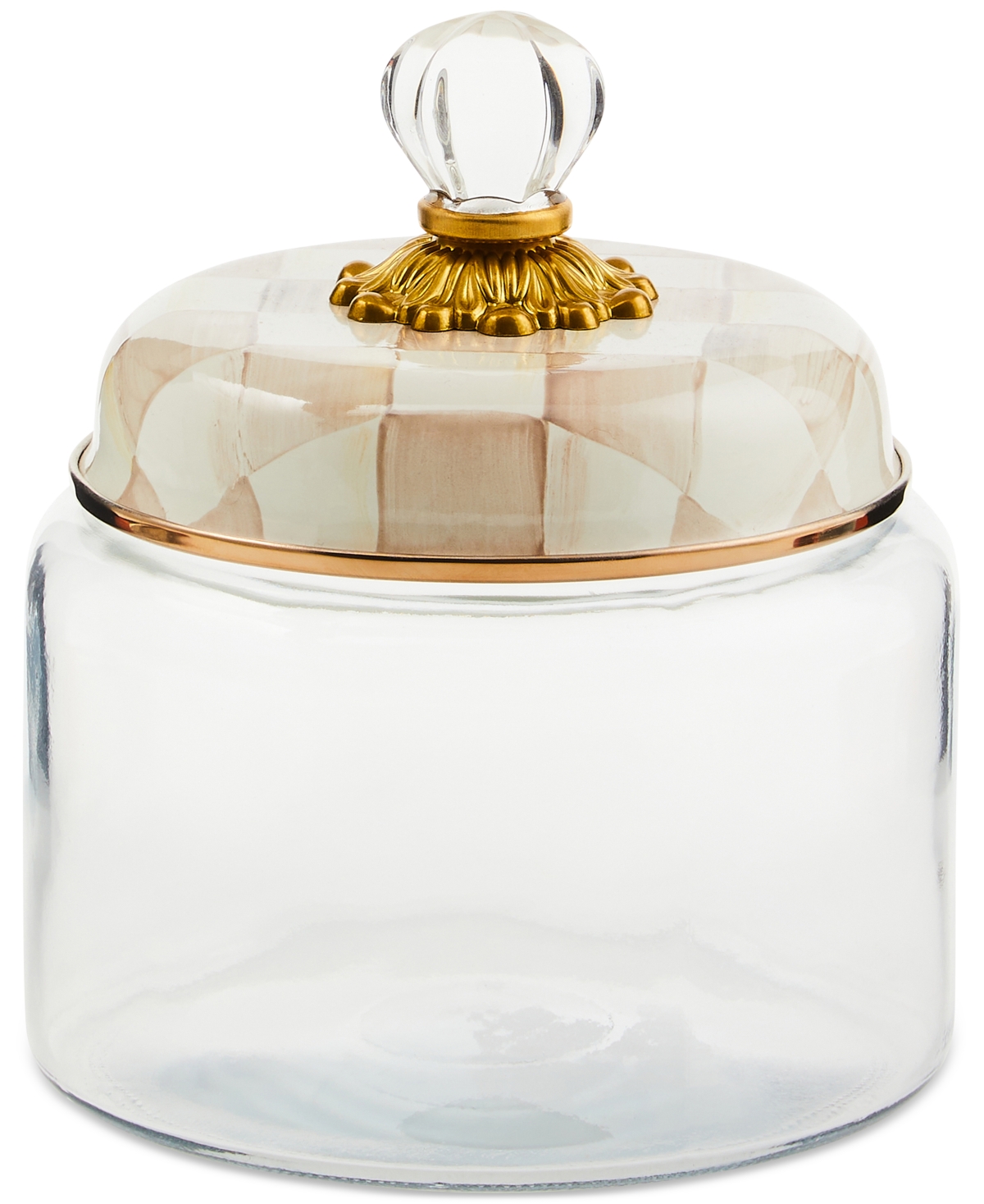 Click here for Mackenzie-Childs Mocha Check Small Kitchen Caniste... prices