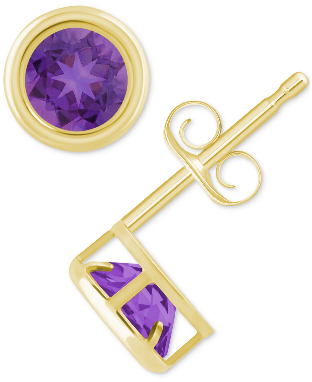 Click here for Lab-Created Opal Bezel Stud Earrings (1-1/5 ct. t.... prices