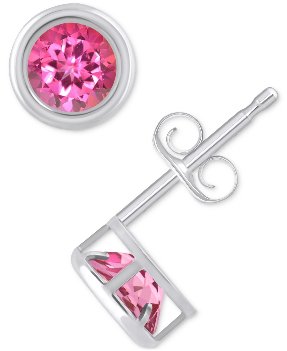 Click here for Lab-Created Opal Bezel Stud Earrings (1-1/5 ct. t.... prices
