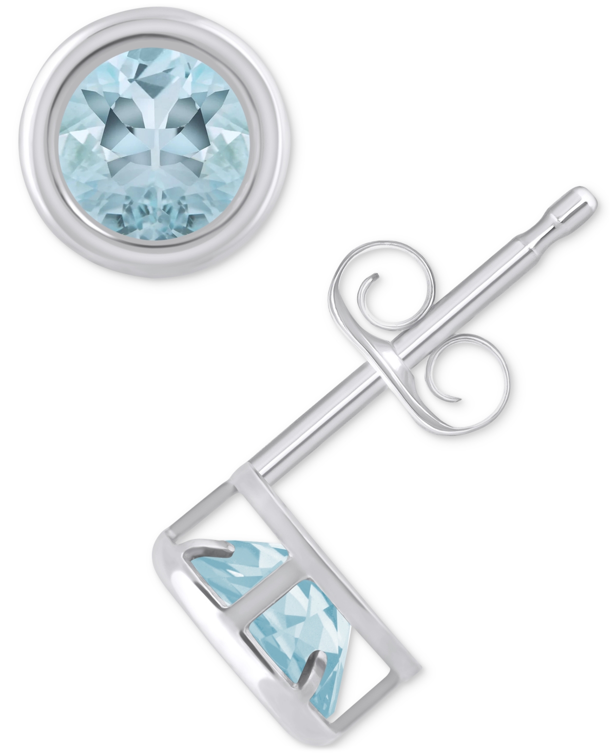 Click here for Lab-Created Opal Bezel Stud Earrings (1-1/5 ct. t.... prices