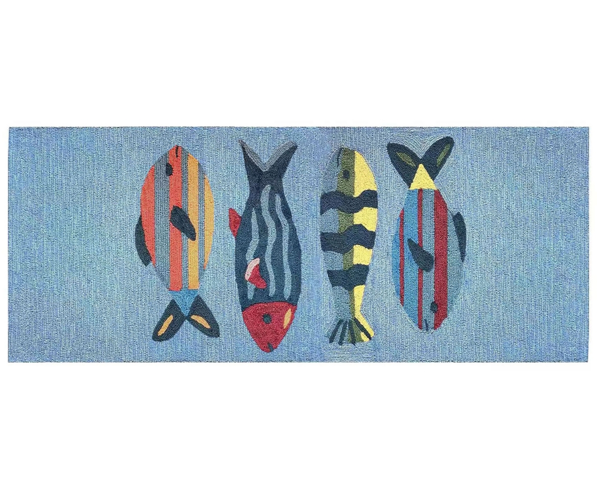 Click here for Liora Manne Frontporch Fishes 2x5 Runner Area Rug... prices