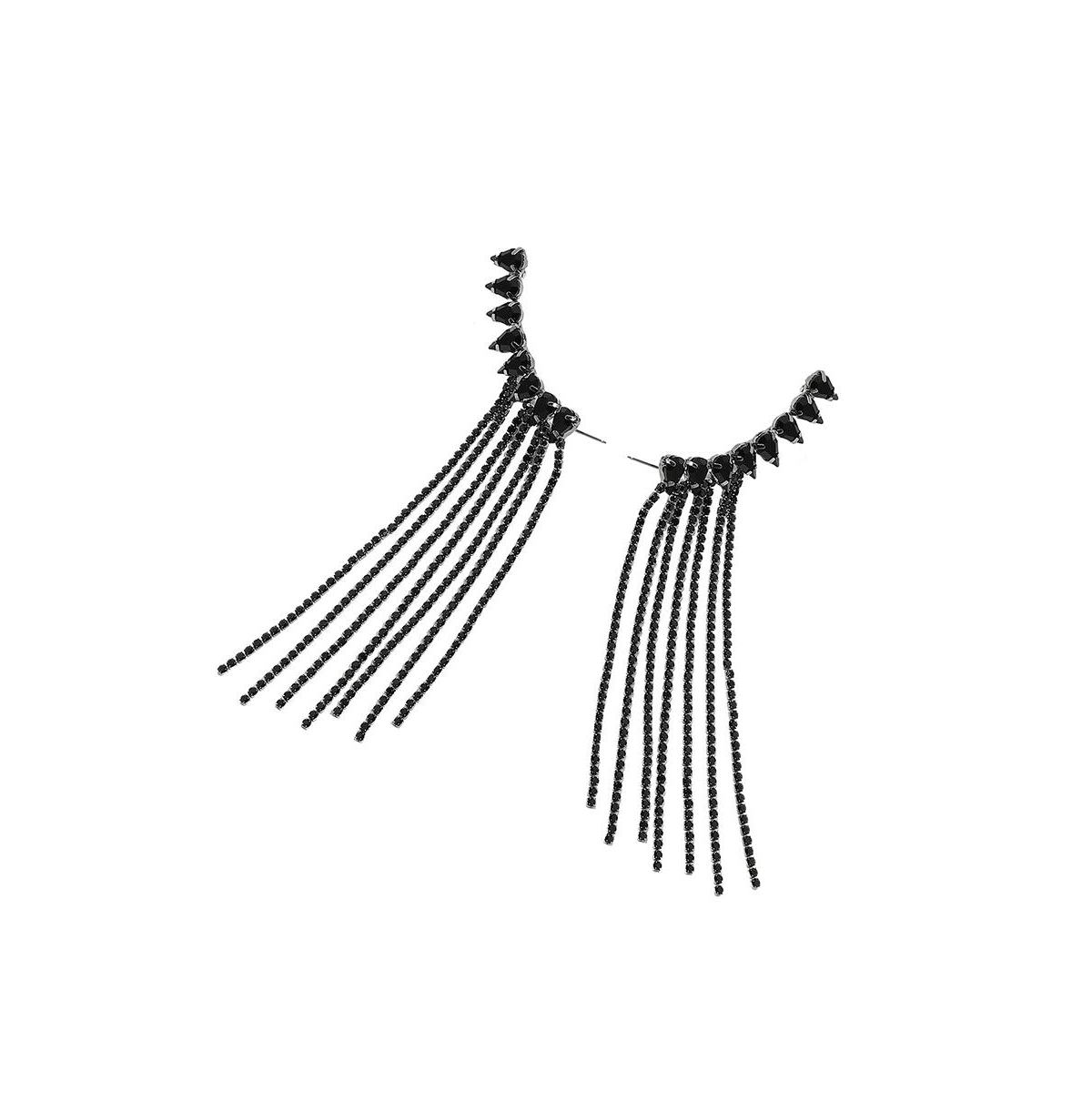Click here for Party Cuff Earrings - Black prices