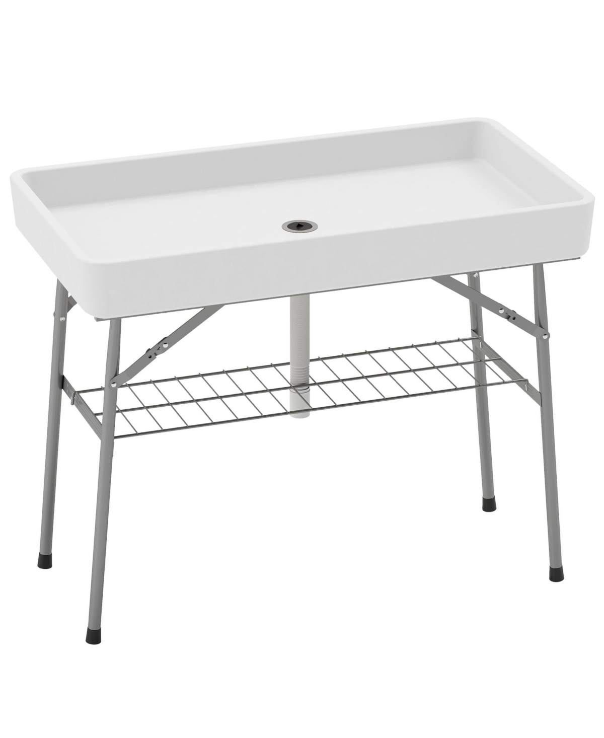 Click here for Outsunny 3.4ft Folding Ice Cooler Table with Drain... prices