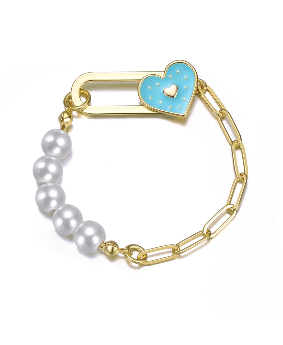 Click here for GiGiGirl 14K Gold Plated Bracelet with Pearls and... prices