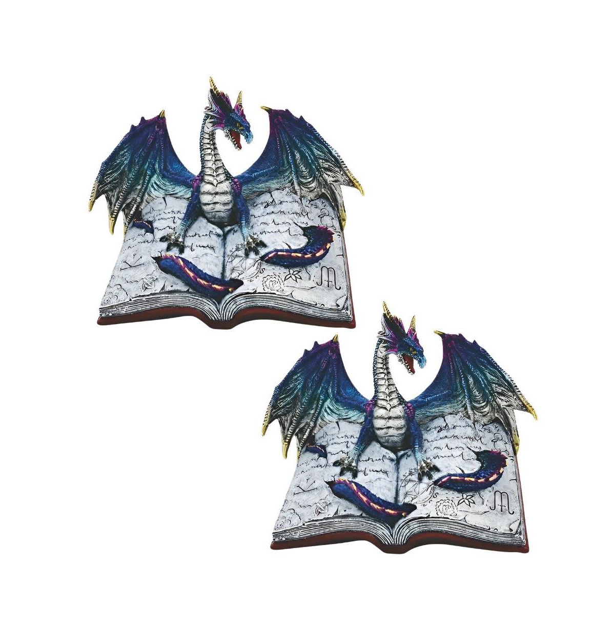 Click here for Fc Design 2-pc Set 8.75W Blue Book of Dragon Figur... prices