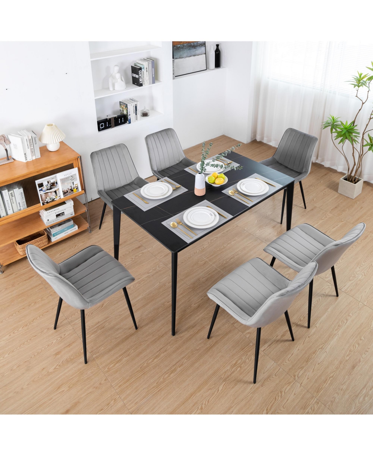 Click here for Dyhome Mid Century Dining Chairs  Upholstered Meta... prices