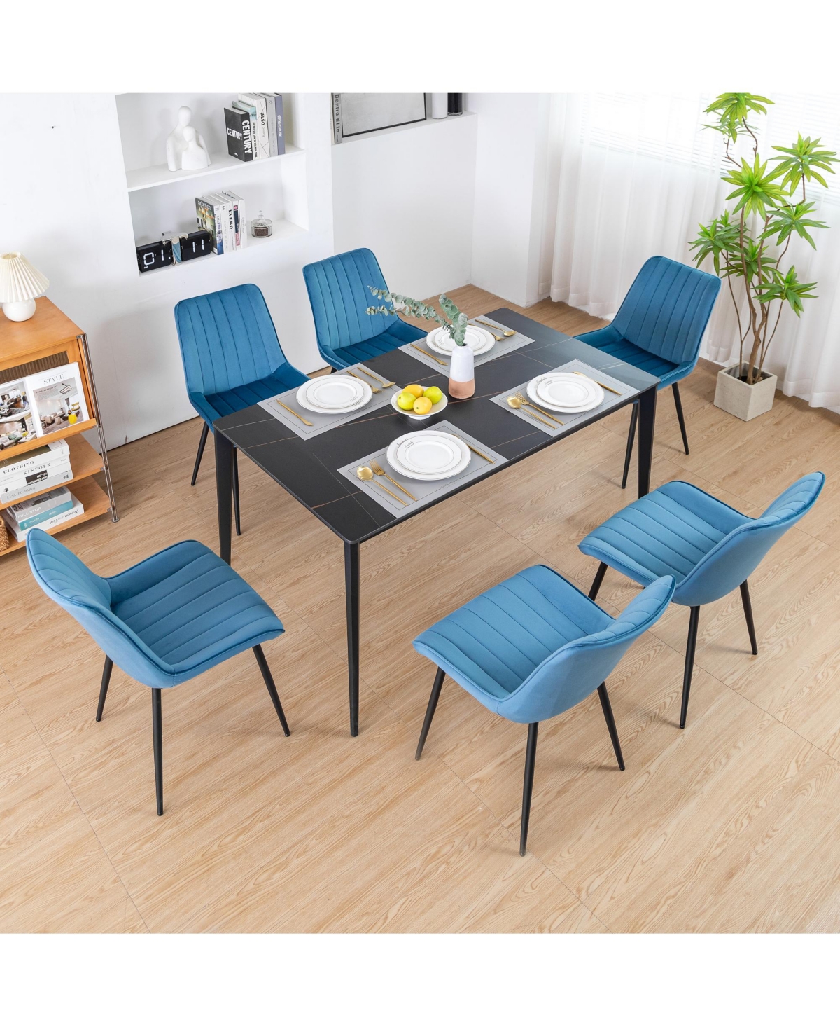 Click here for Dyhome Mid Century Dining Chairs  Upholstered Meta... prices