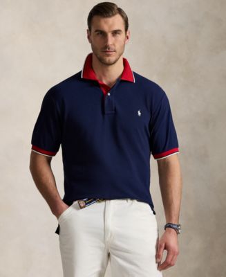 Polo Ralph Lauren Men's Big & Tall Mesh Polo Shirt - Macy's