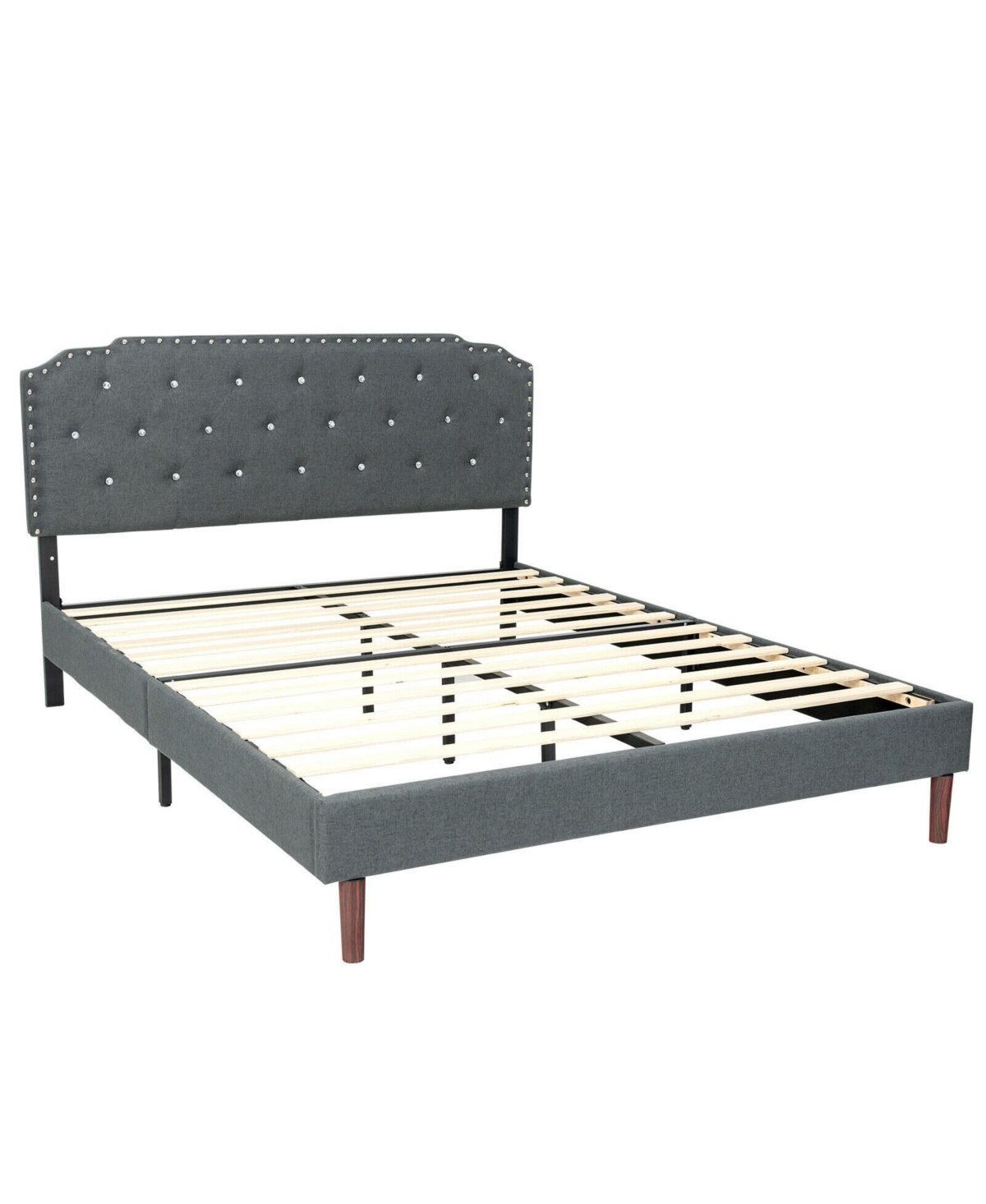 Click here for Gouun Upholstered Bed Frame with Adjustable Diamon... prices