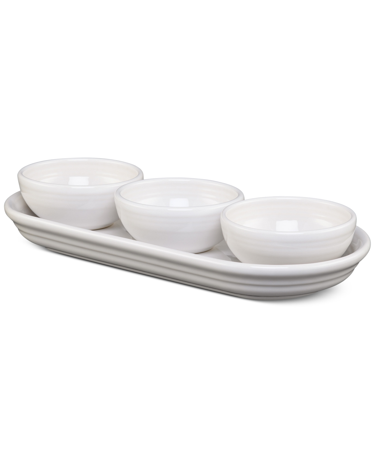 Click here for Fiesta White 4 Pc. Condiment Set - White prices