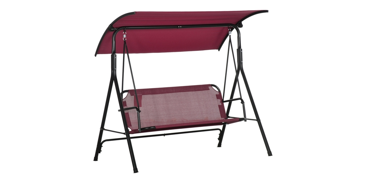 Click here for Slickblue 3-Seat Outdoor Patio Swing Chair with Cu... prices