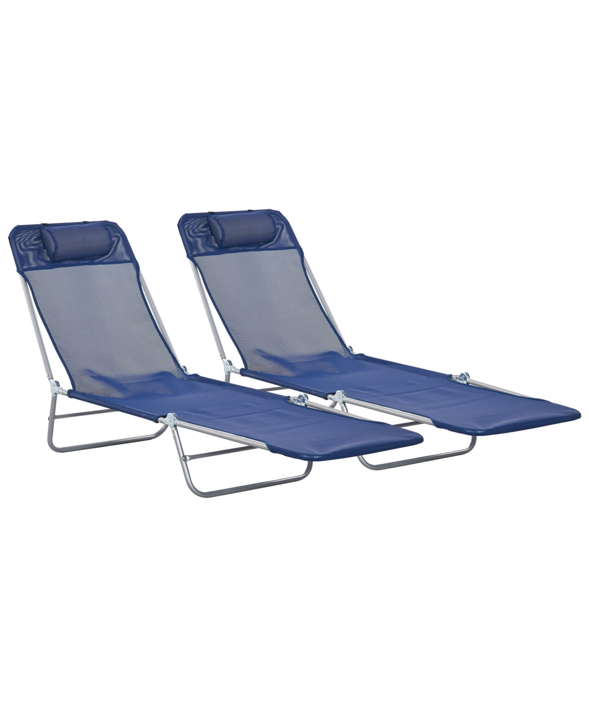 Click here for Outsunny 2-Piece Folding Chaise Lounge  Reclining... prices