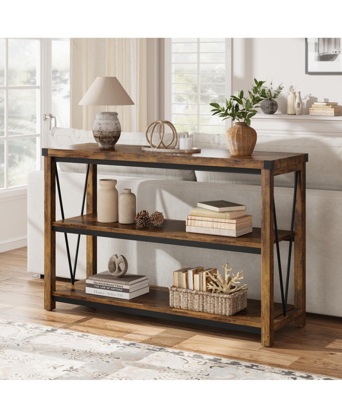 Click here for gaomon Farmhouse Entryway Table 47 Inch Narrow Lon... prices