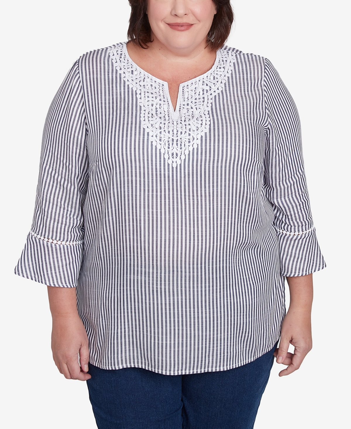 Click here for Alfred Dunner Plus Size Classic Embroidered Split... prices