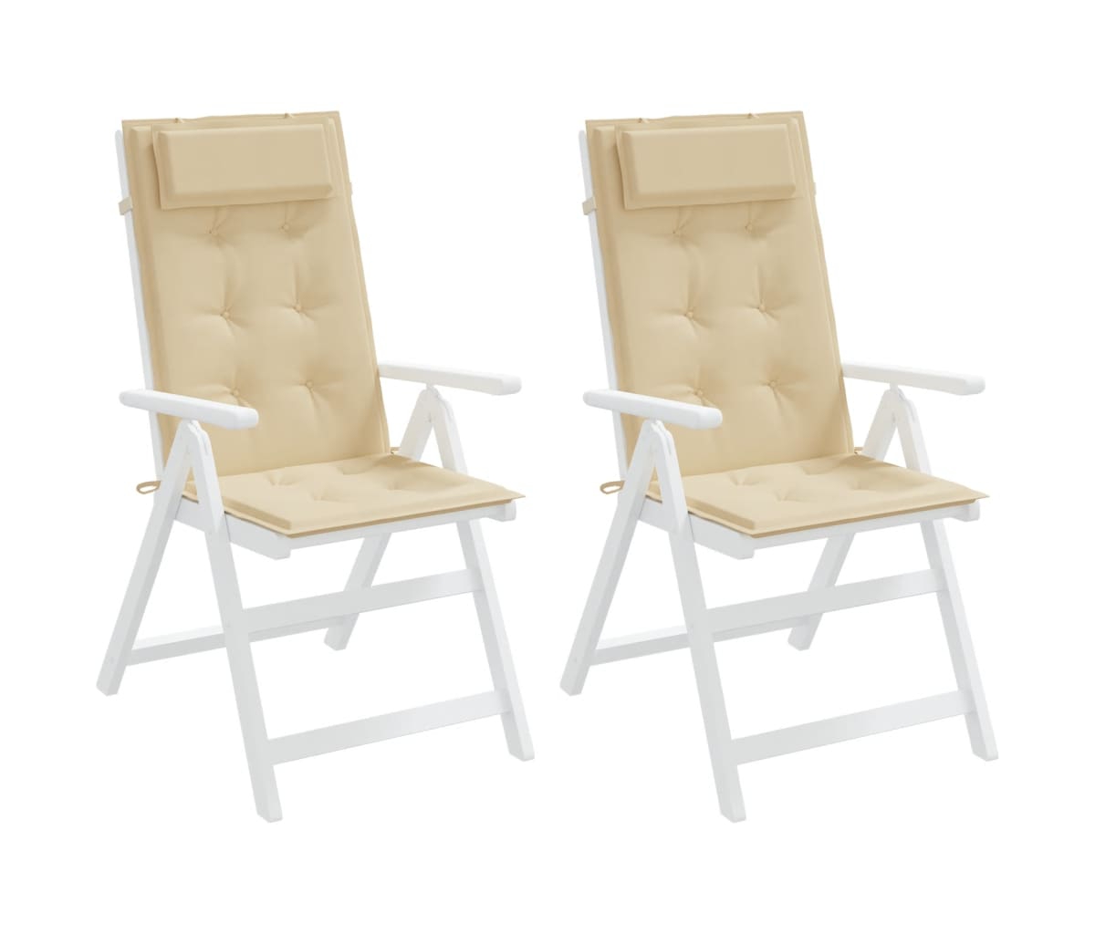 Click here for Highback Chair Cushions 2 pcs Beige Oxford Fabric... prices