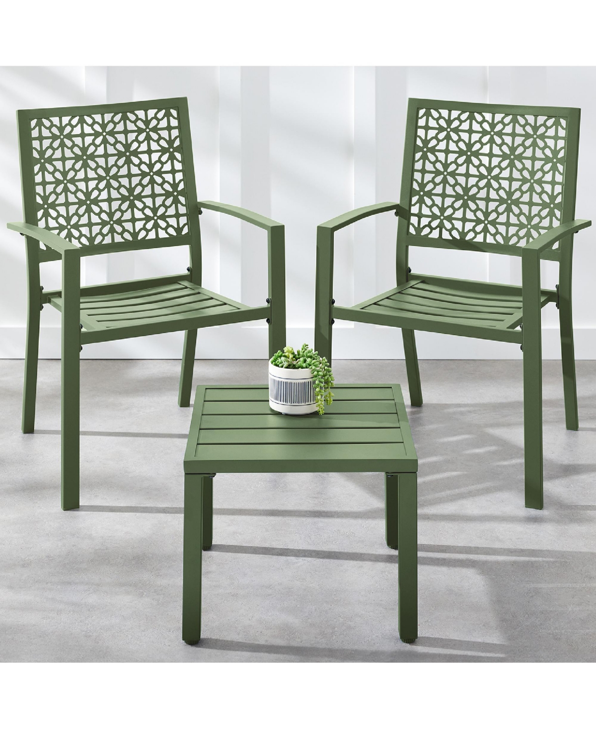 Click here for Best Choice Products 3-Piece Stackable Patio Bistr... prices