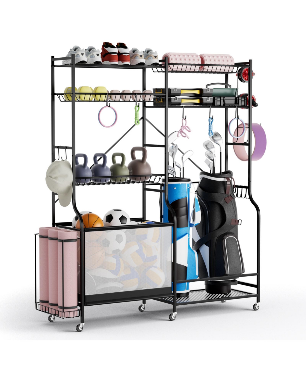 Click here for Sports Equipment Organizer for Garage - Black prices