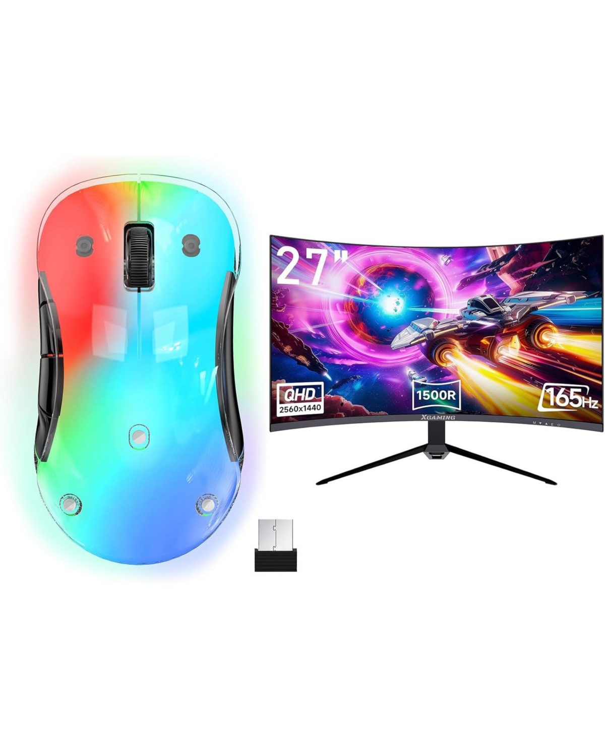Click here for memzuoix Led Rechargeable Wireless Mouse and 27 In... prices