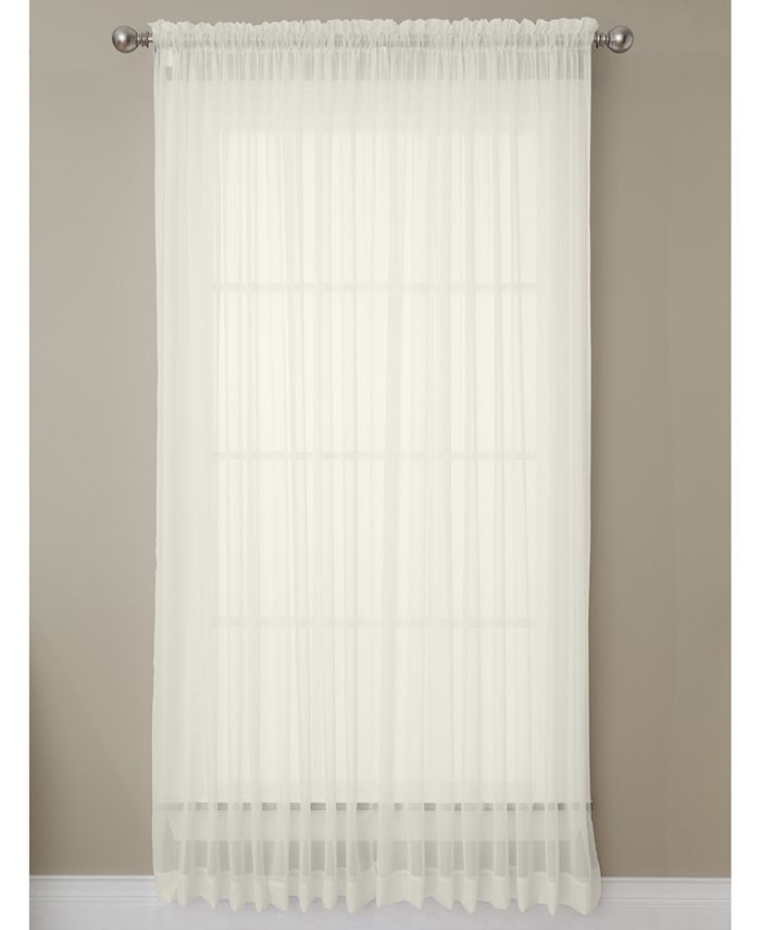 Miller Curtains CLOSEOUT! Solunar Voile 54"x 95" Insulating Sheer ...