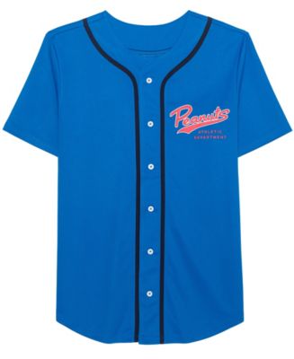 Hybrid Men's Peanuts Baseball Jersey Shirt - Macy's