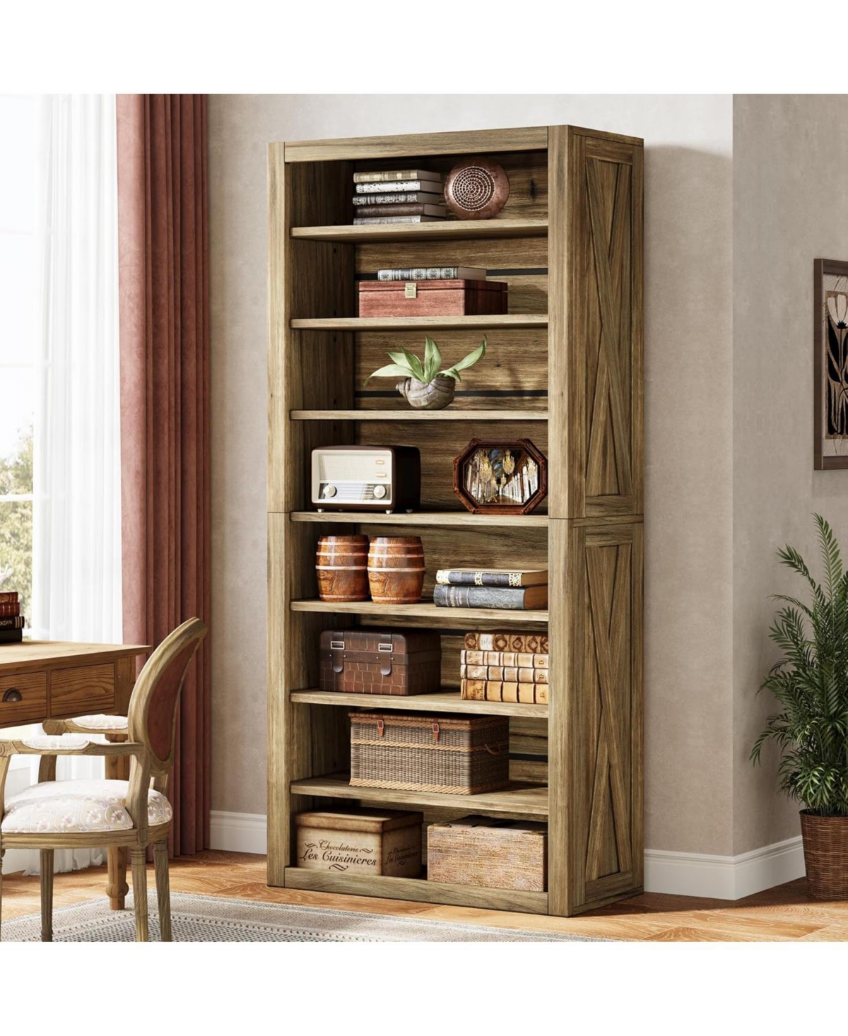 Click here for Tribesigns 70.59-Inch Tall Bookshelf  8-Tier Large... prices