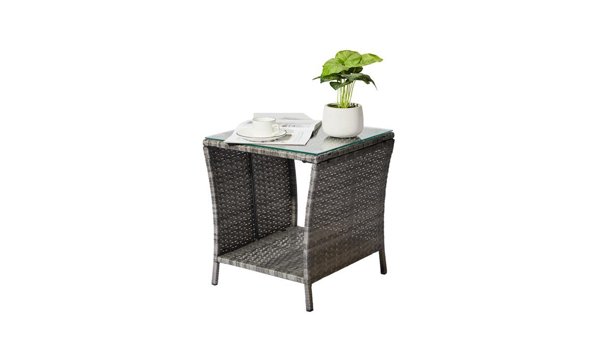 Click here for Outdoor Patio Wicker Side Table Stylish and Durabl... prices