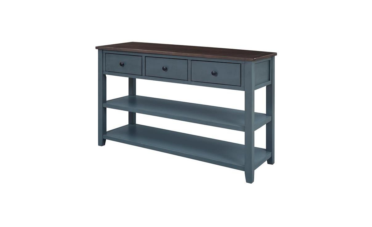 Click here for Retro Console Table with Two Open Shelves for Entr... prices