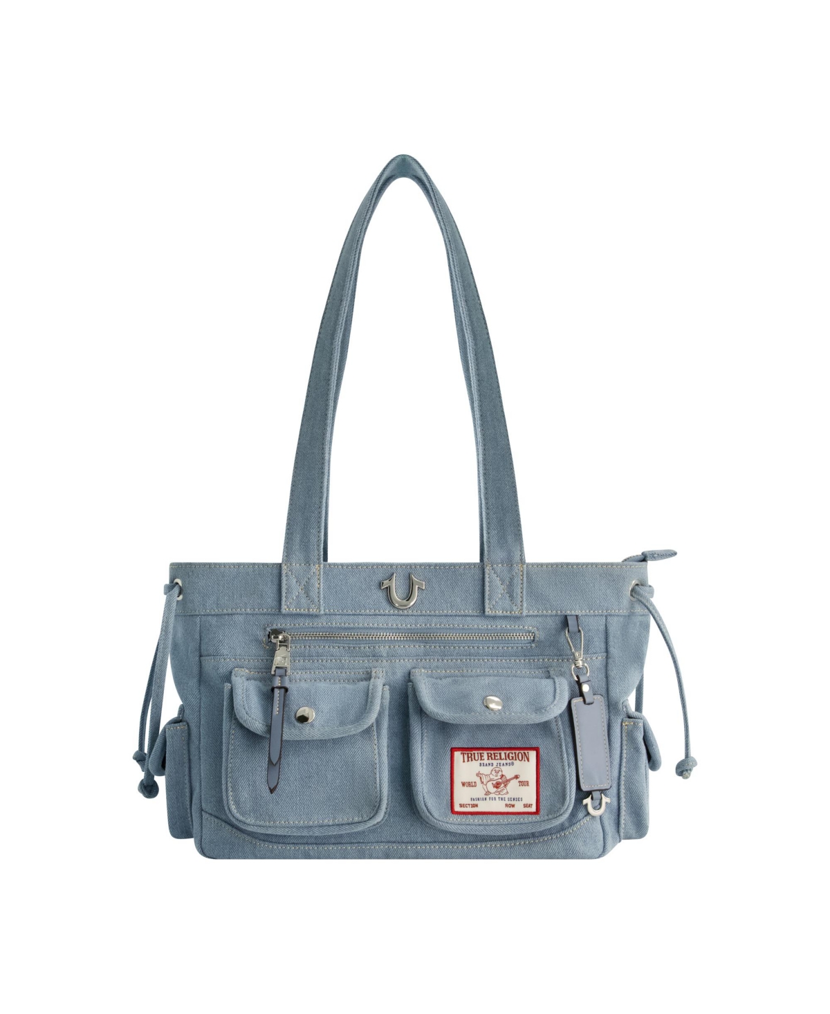 Click here for True Religion Multi-Pocket Denim Tote - Denim prices