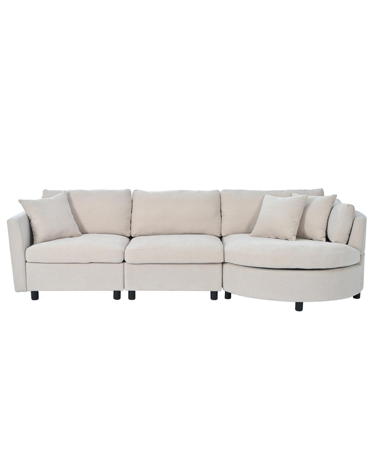 Click here for Three Indoor Cushioned Combination Sofas with Thre... prices