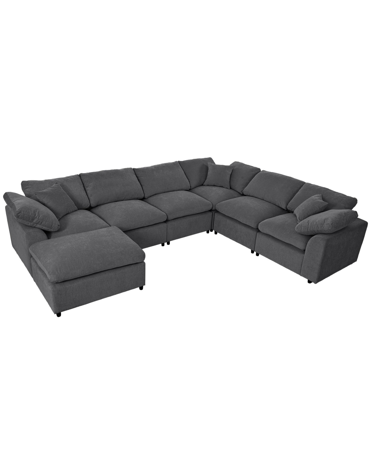 Click here for Oversized Modular Sectional Sofa with Ottoman L Sh... prices
