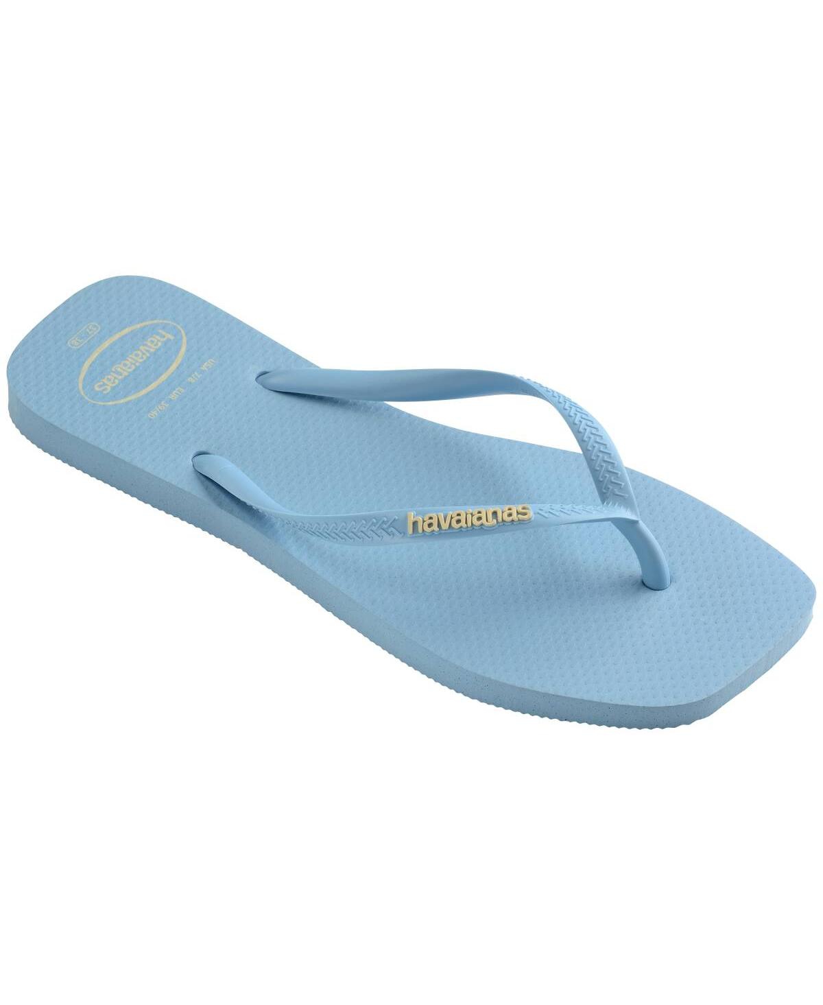 Click here for Havaianas Womens Slim Square Toe Sandals - Blue prices