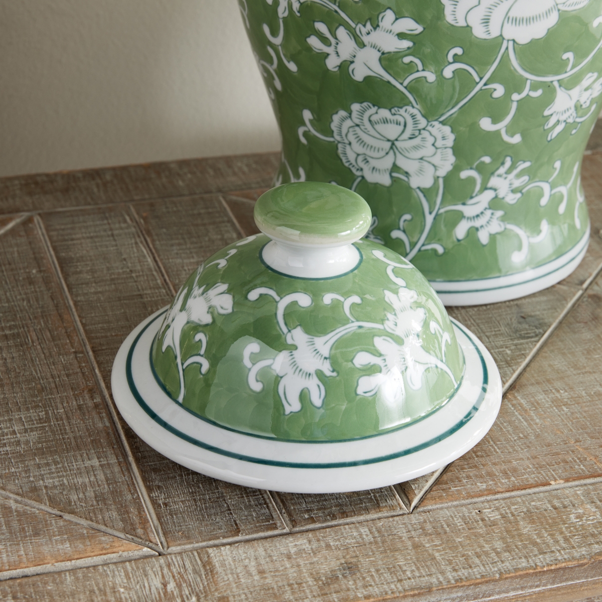 Click here for Imperial Lotus Lidded Ginger Jar - Green prices