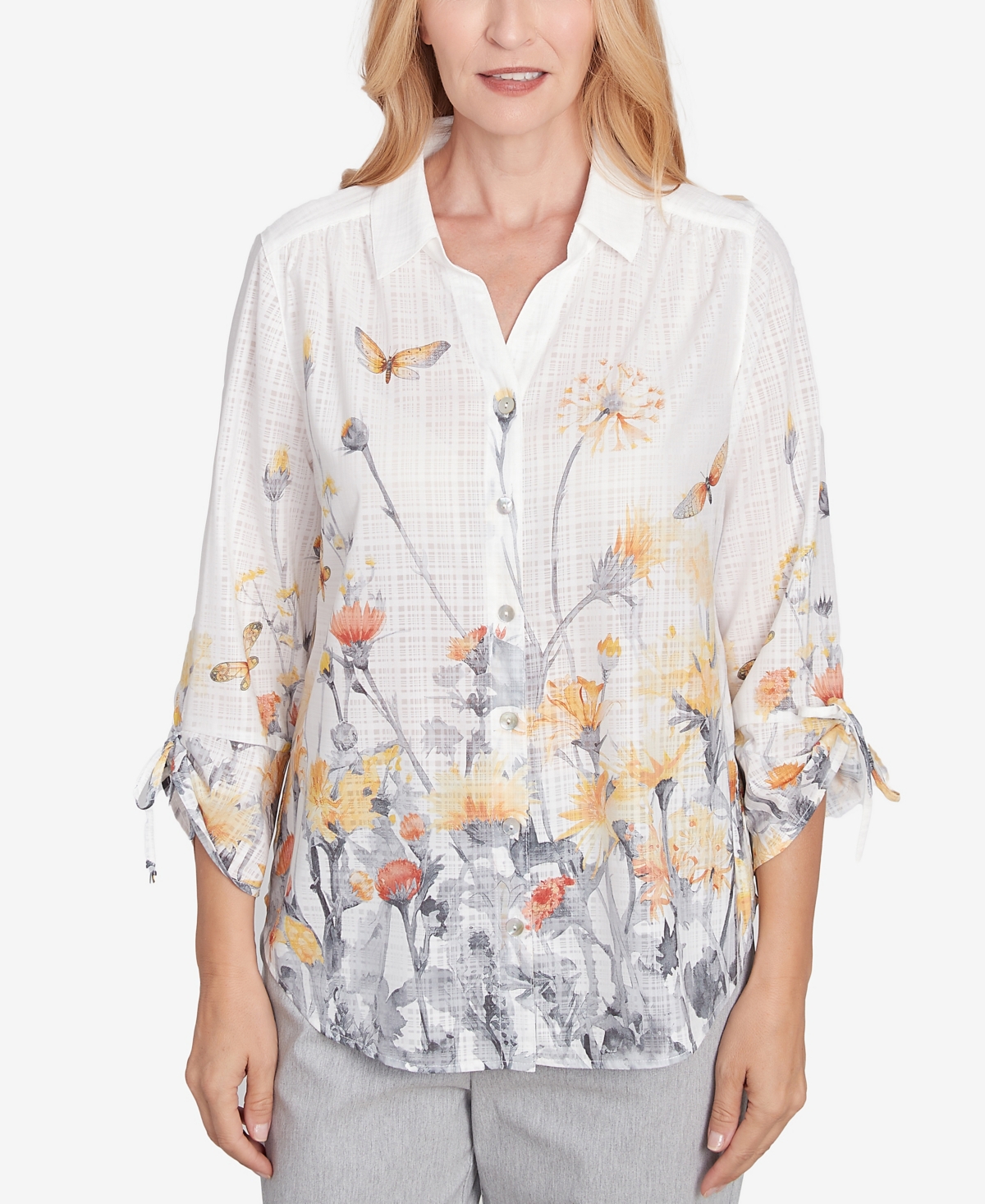 Click here for Alfred Dunner Womens Dress Code Button Down Butter... prices