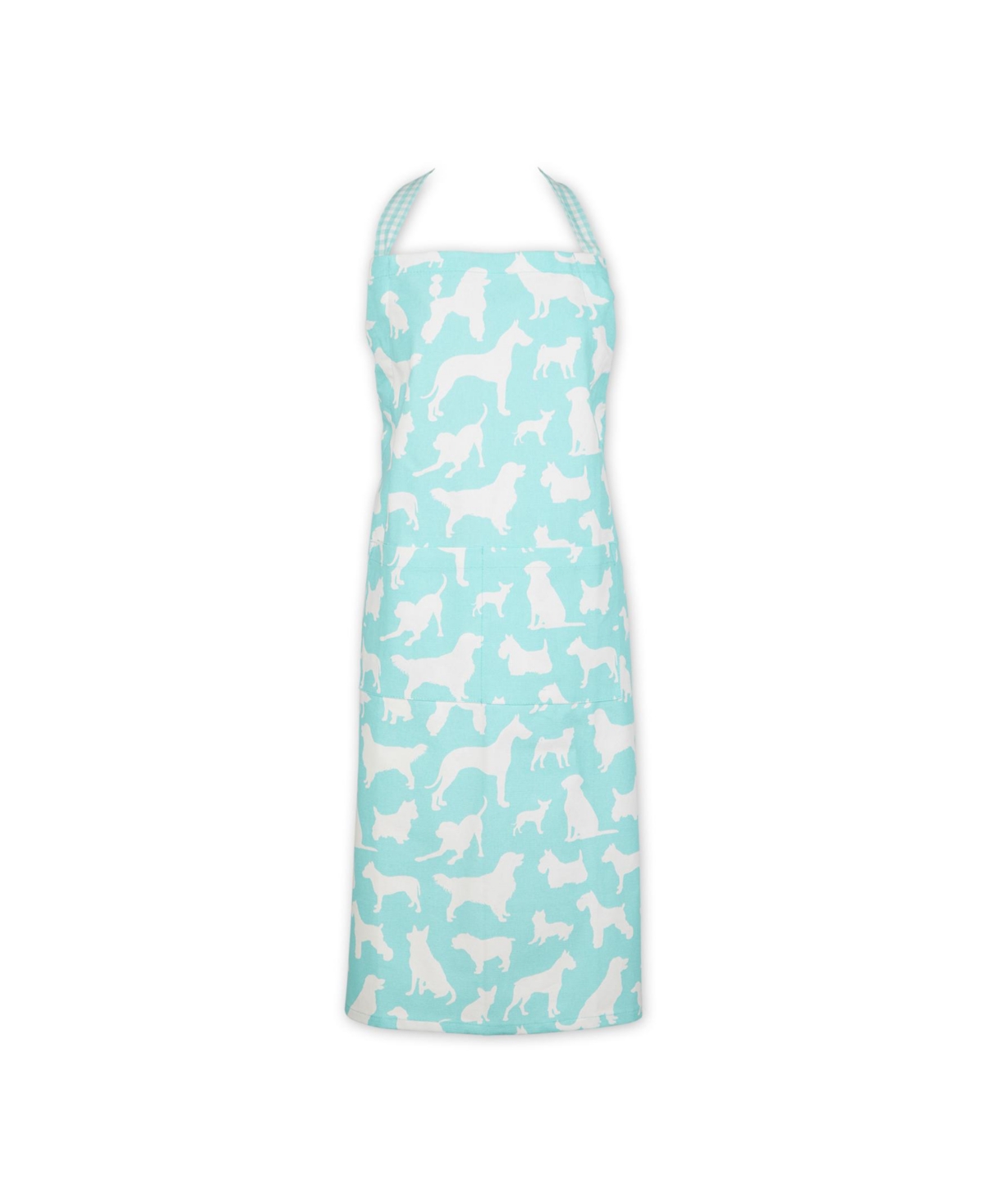 Click here for Design Imports Dog Print Chef Apron - Aqua prices