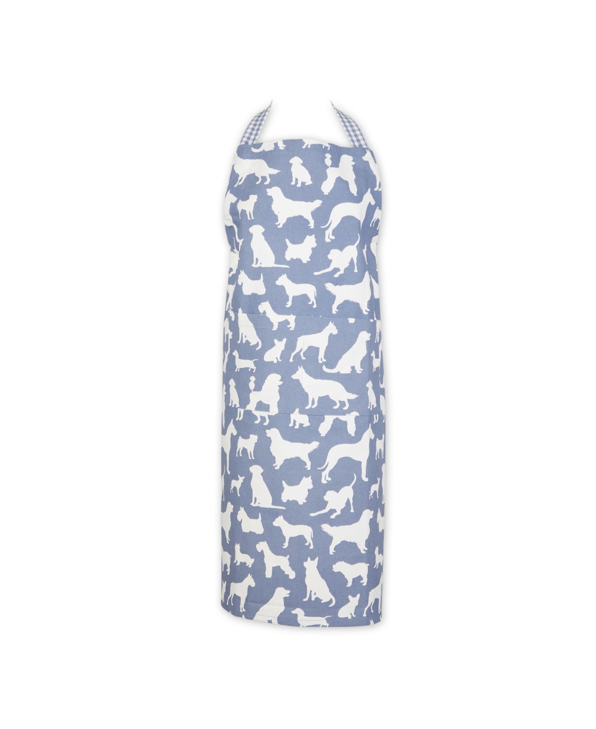 Click here for Design Imports Dog Print Chef Apron - Stonewash Bl... prices