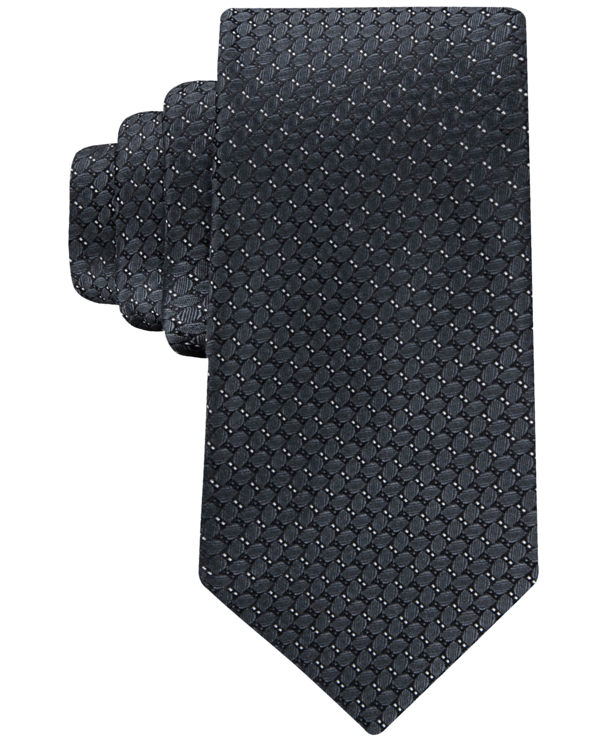 Click here for Calvin Klein Mens Crawford Textured Tie - Black prices