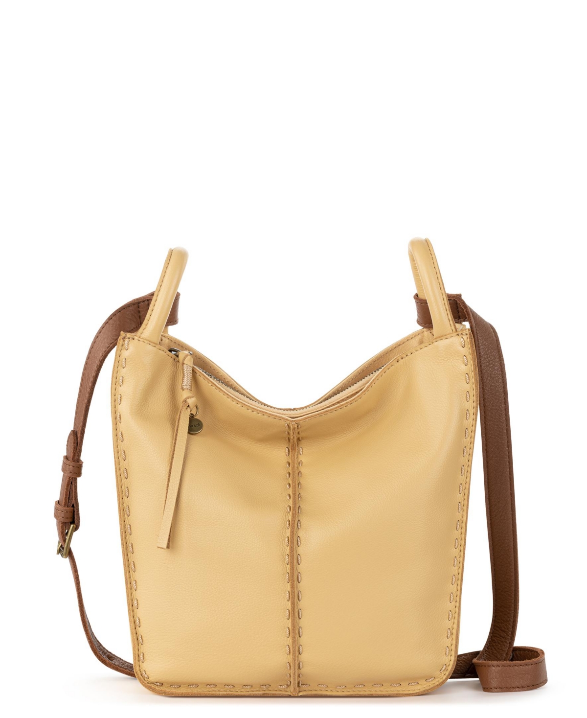 Click here for The Sak Los Feliz Leather Medium Crossbody Bag - B... prices