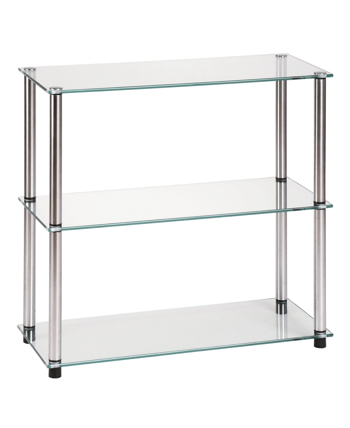 Click here for Designs2Go Classic Glass 3 Tier Bookshelf - Multi prices