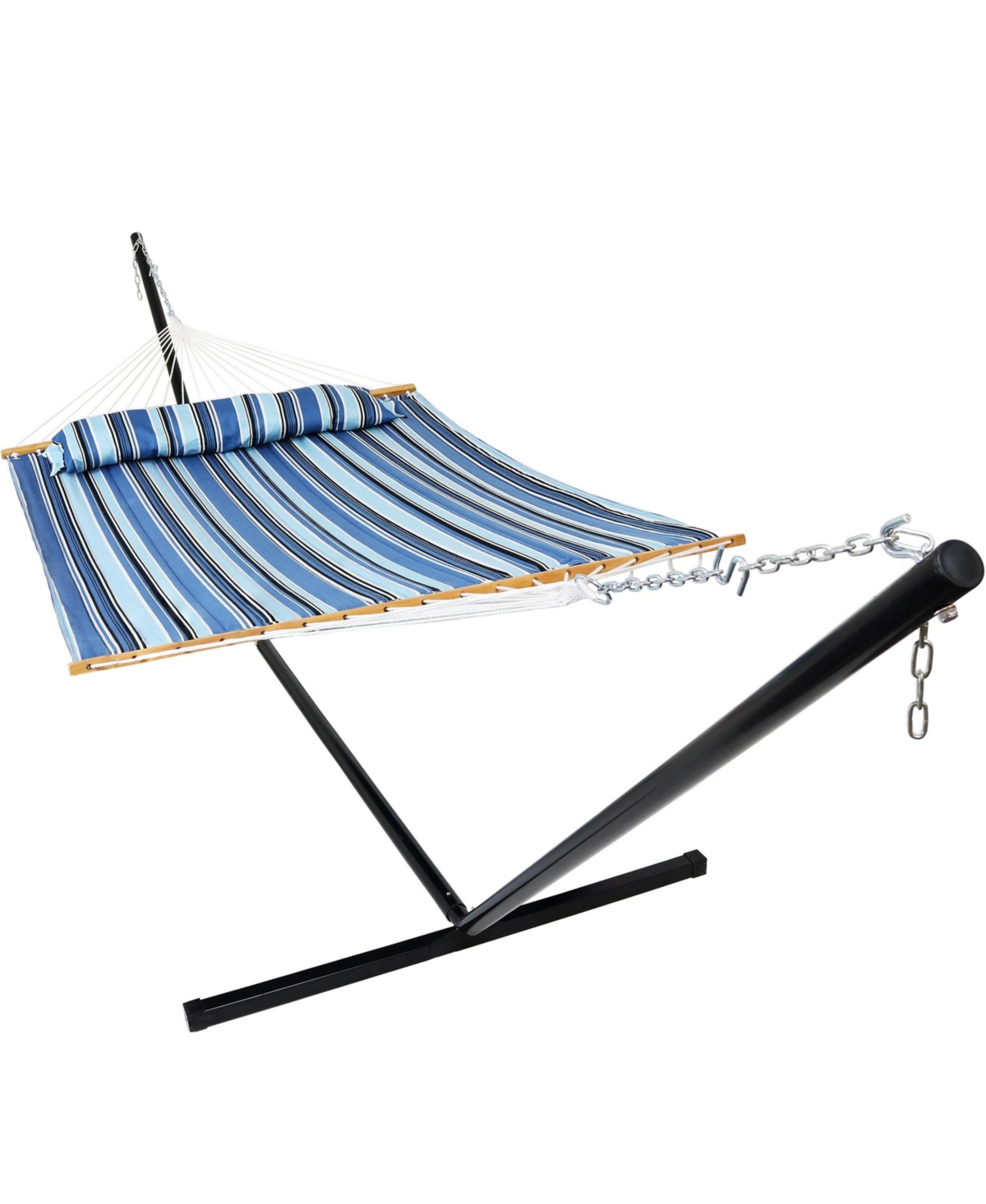 Click here for Outdoor 2-Person Quilted Fabric Hammock with Sprea... prices