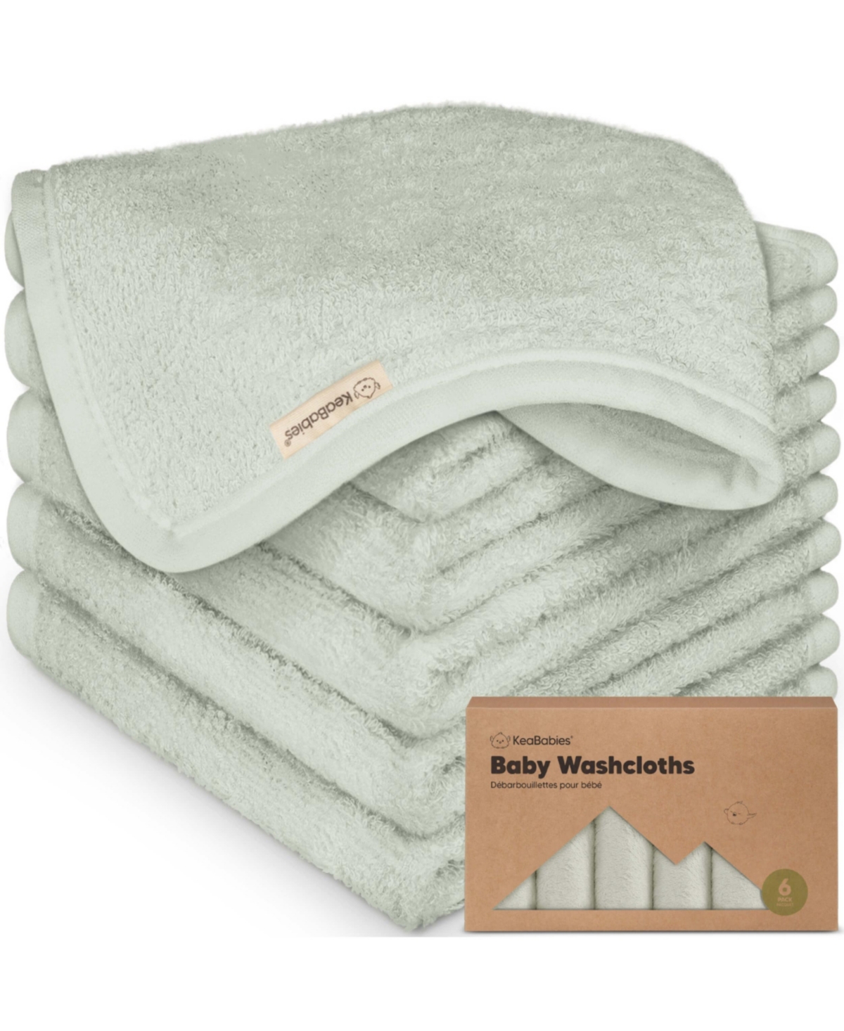 Click here for KeaBabies 6pk Deluxe Baby Washcloths  Organic and... prices