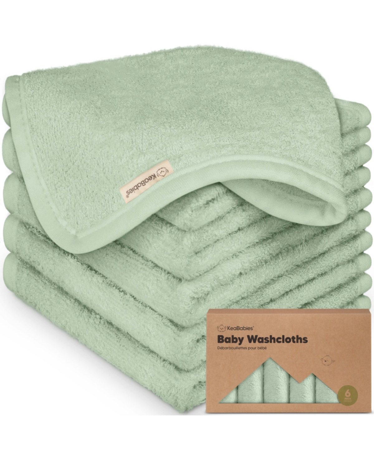 Click here for KeaBabies 6pk Deluxe Baby Washcloths  Organic and... prices