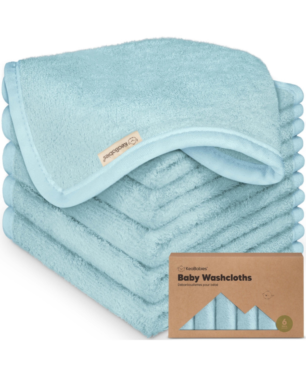 Click here for KeaBabies 6pk Deluxe Baby Washcloths  Organic and... prices