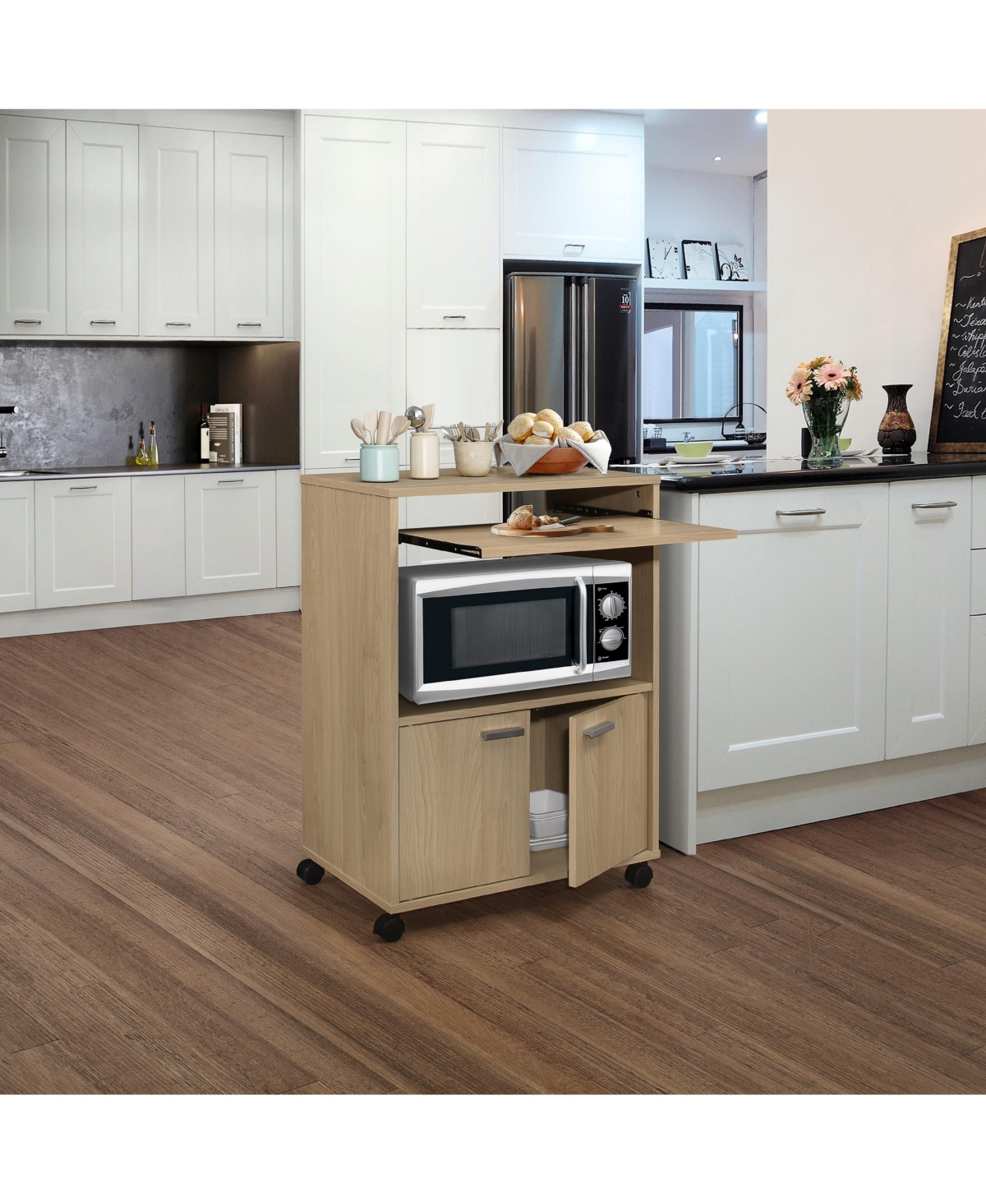 Click here for Kings Brand Furniture Byron 2-Door Kitchen Microwa... prices
