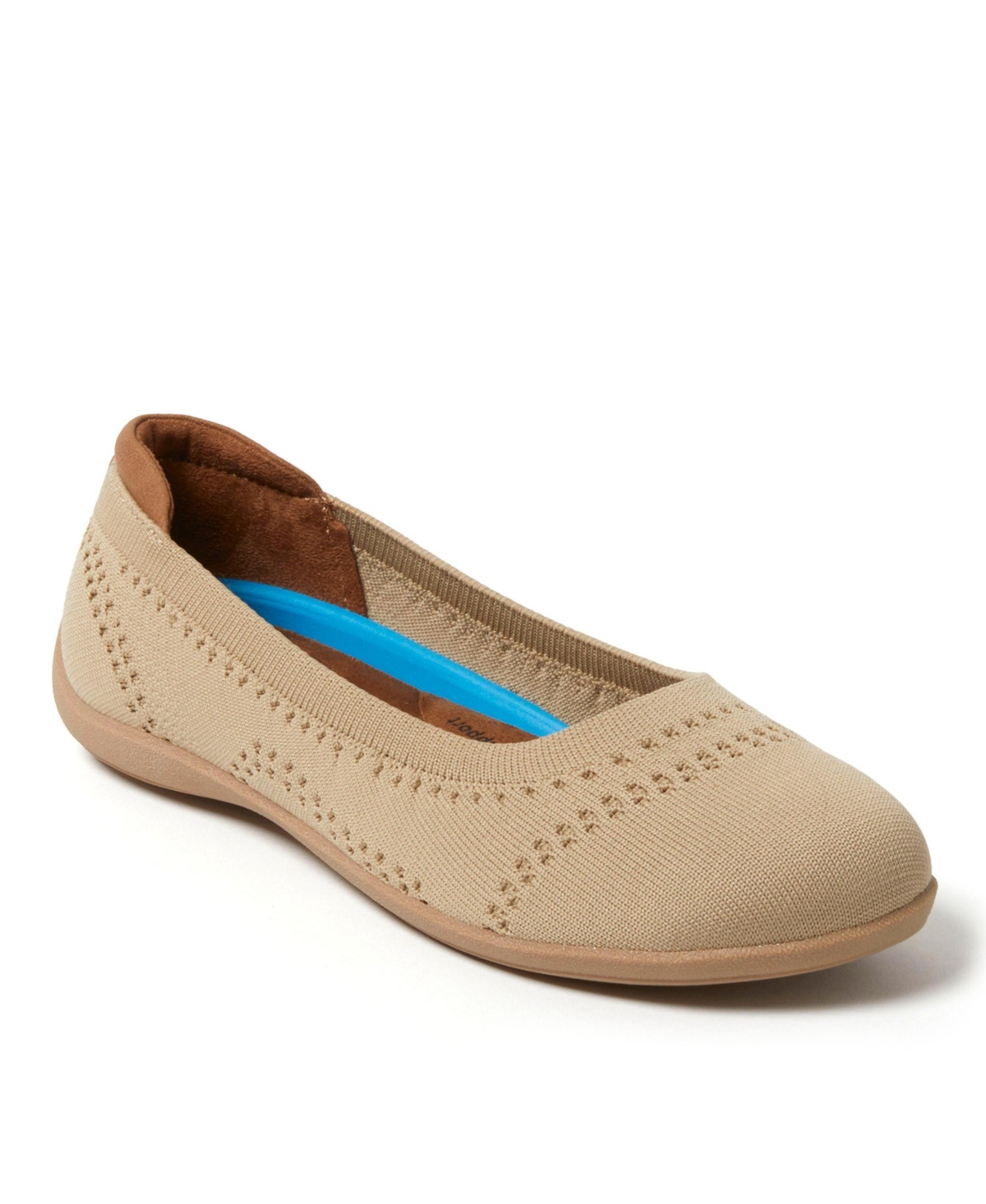 Click here for Dearfoams Womens Misty Ballet Flat Lightweight Sli... prices