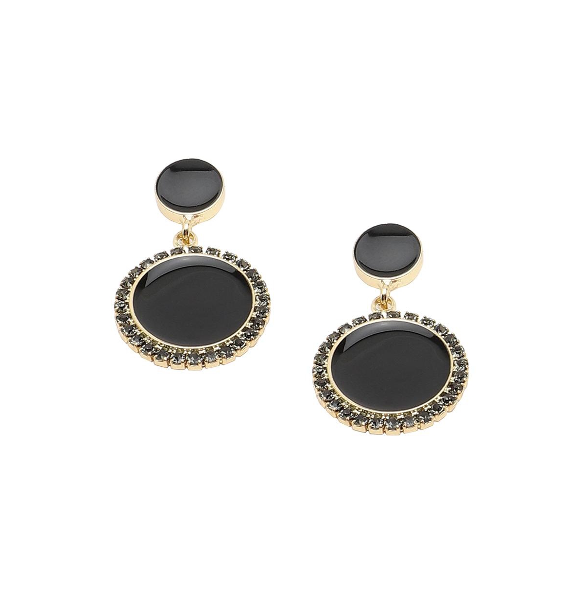 Click here for Orb Drop Earrings - Black prices